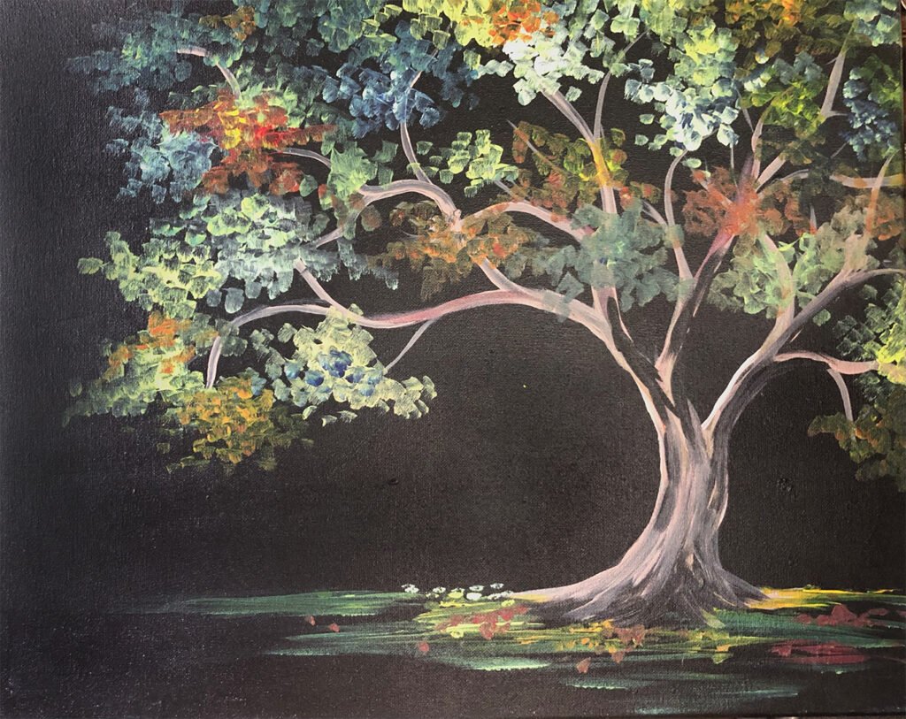Painting with Sam: Nighttime Tree - The Winery at the Long Shot Farm