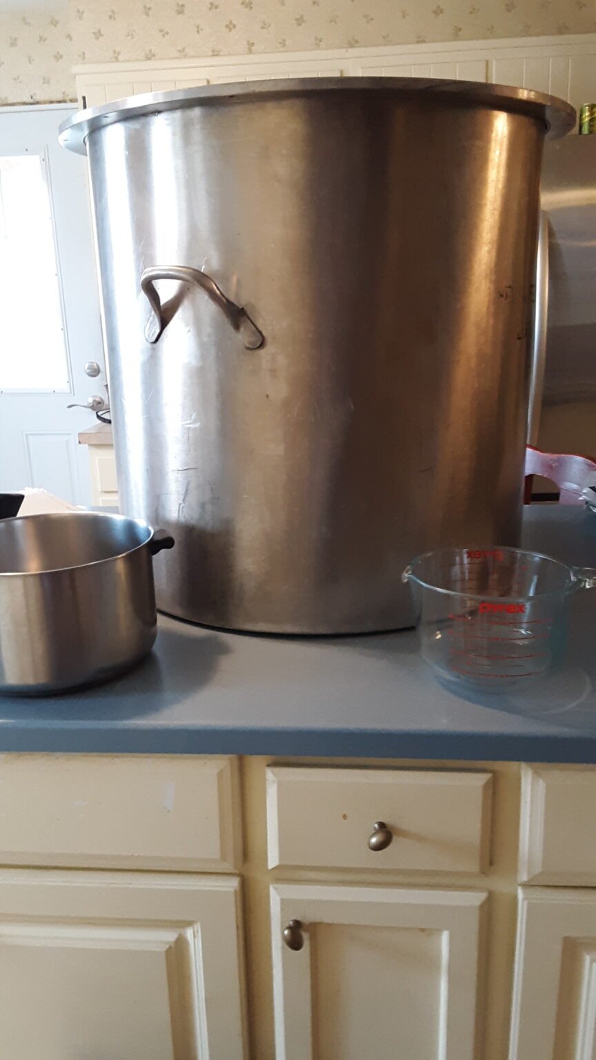 Fermenting Mint Wine - The Winery at the Long Shot Farm
