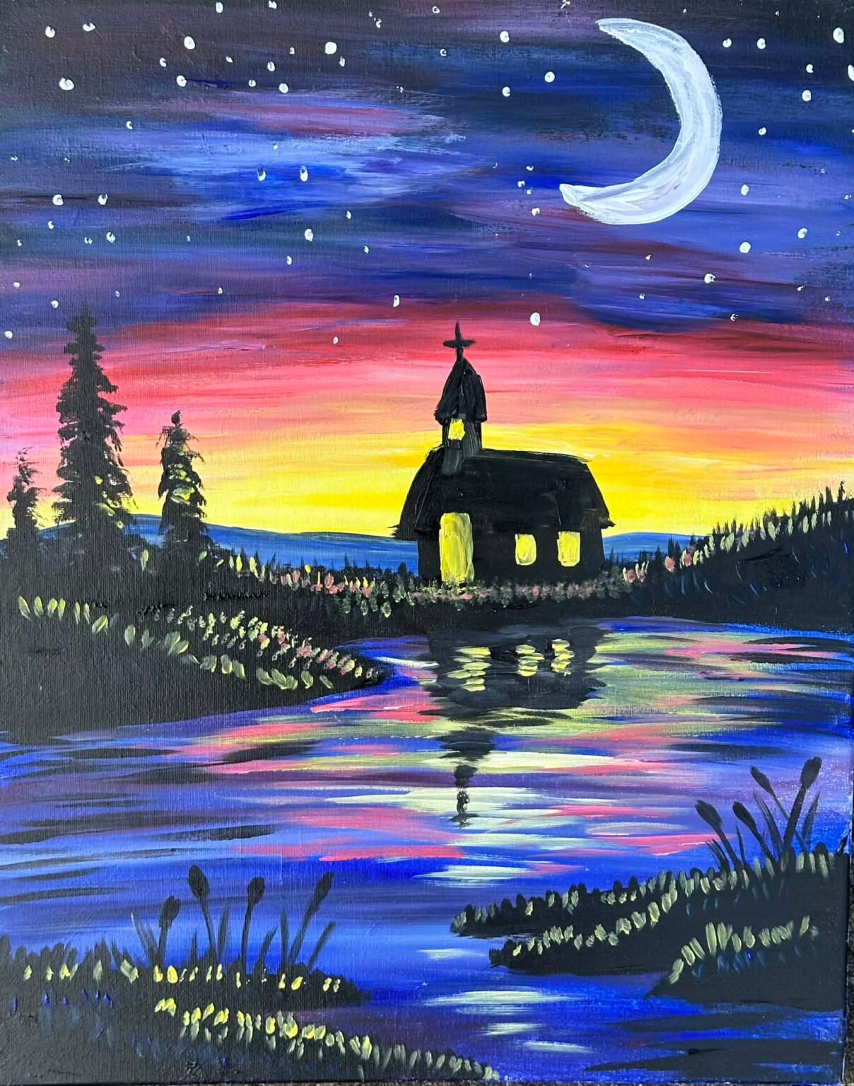 3/27/26- Painting With Sam- Spring Church - The Winery at the Long Shot ...